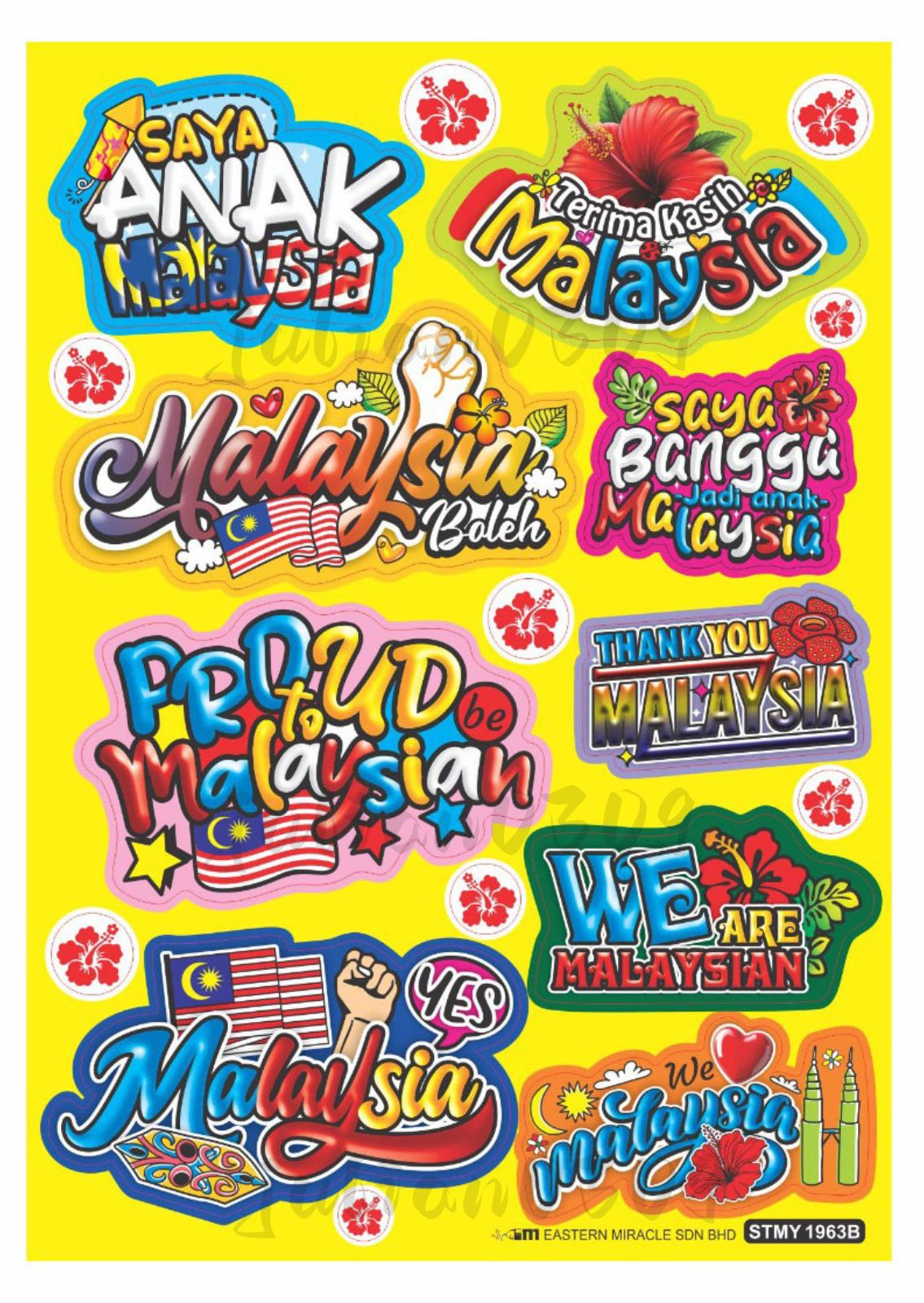 Sticker Saya Anak Sticker Merdeka Sticker Flag Merdeka Sticker | Shopee ...