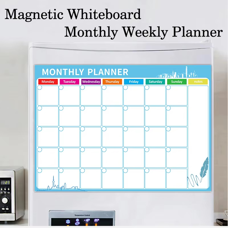 A3 Magnet Fridge Planner Magnetic Erasable Month Planner Message Board ...