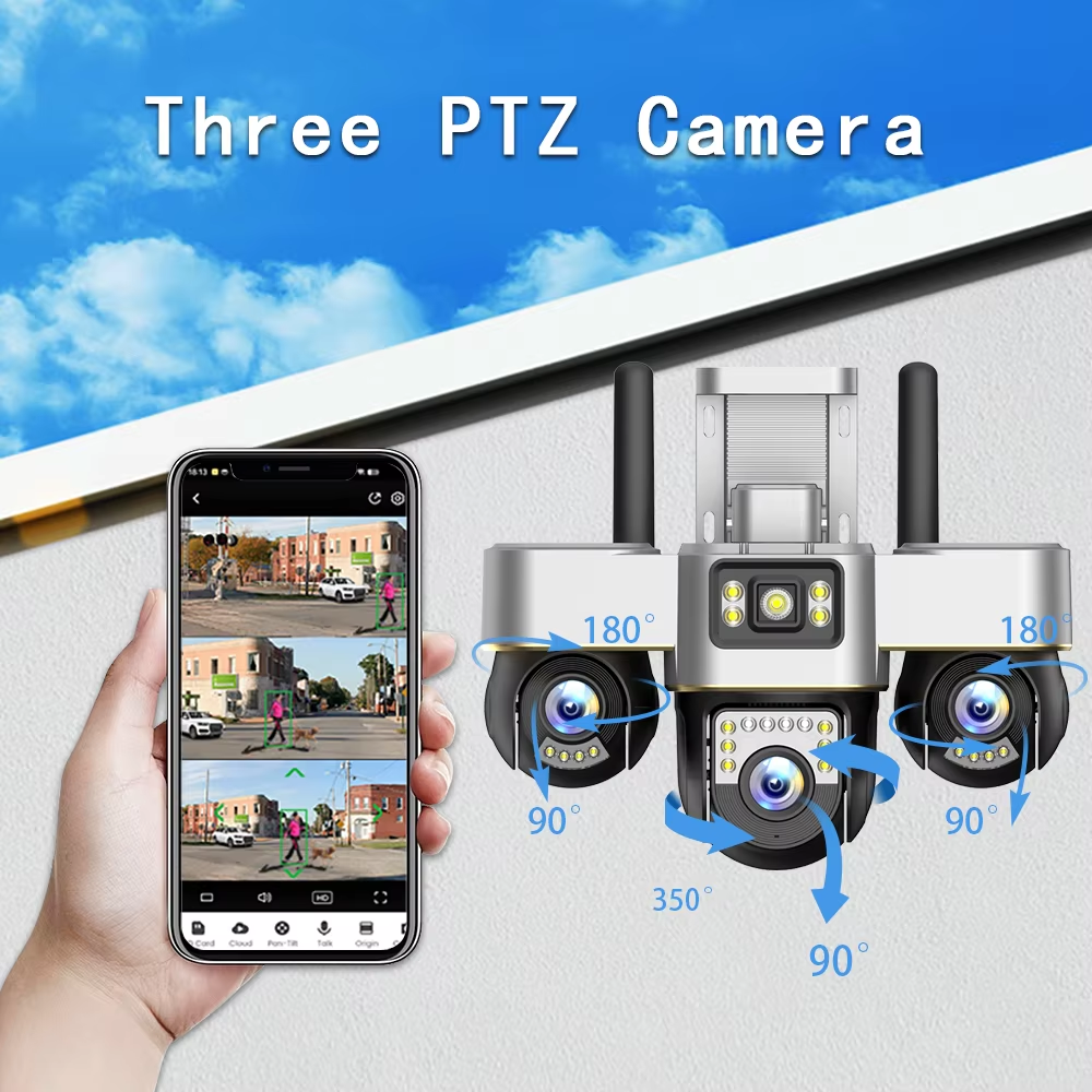 V380 Pro CCTV Outdoor SC30 4G Three Lens 360° Monitoring IP66 ...