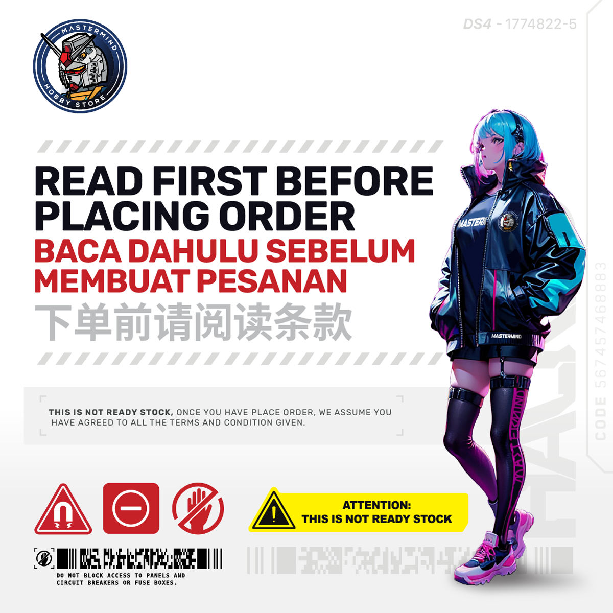 (Read Description) Phantom Model Z0010 MG 1/100 Mobile Ginn (Miguel ...