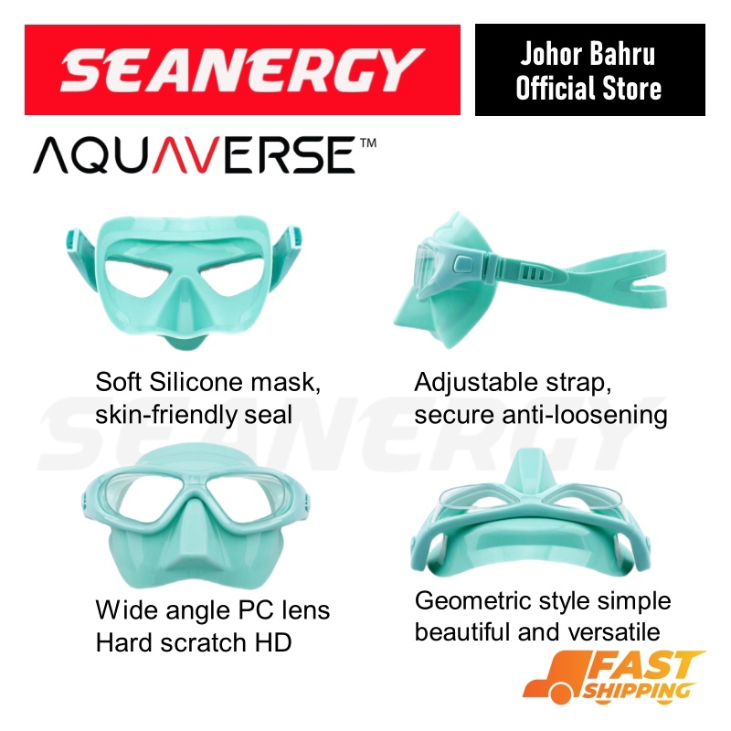Aquaverse Ultra Low Volume Freedive Mask FD01 Free Diving Mask ...