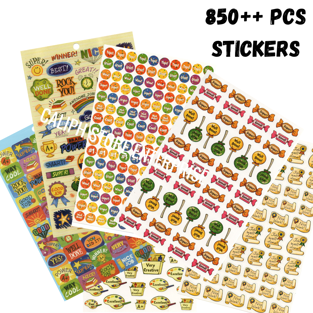 Colourful Reward Stickers Encouragement Stickers For Student Teacher ...