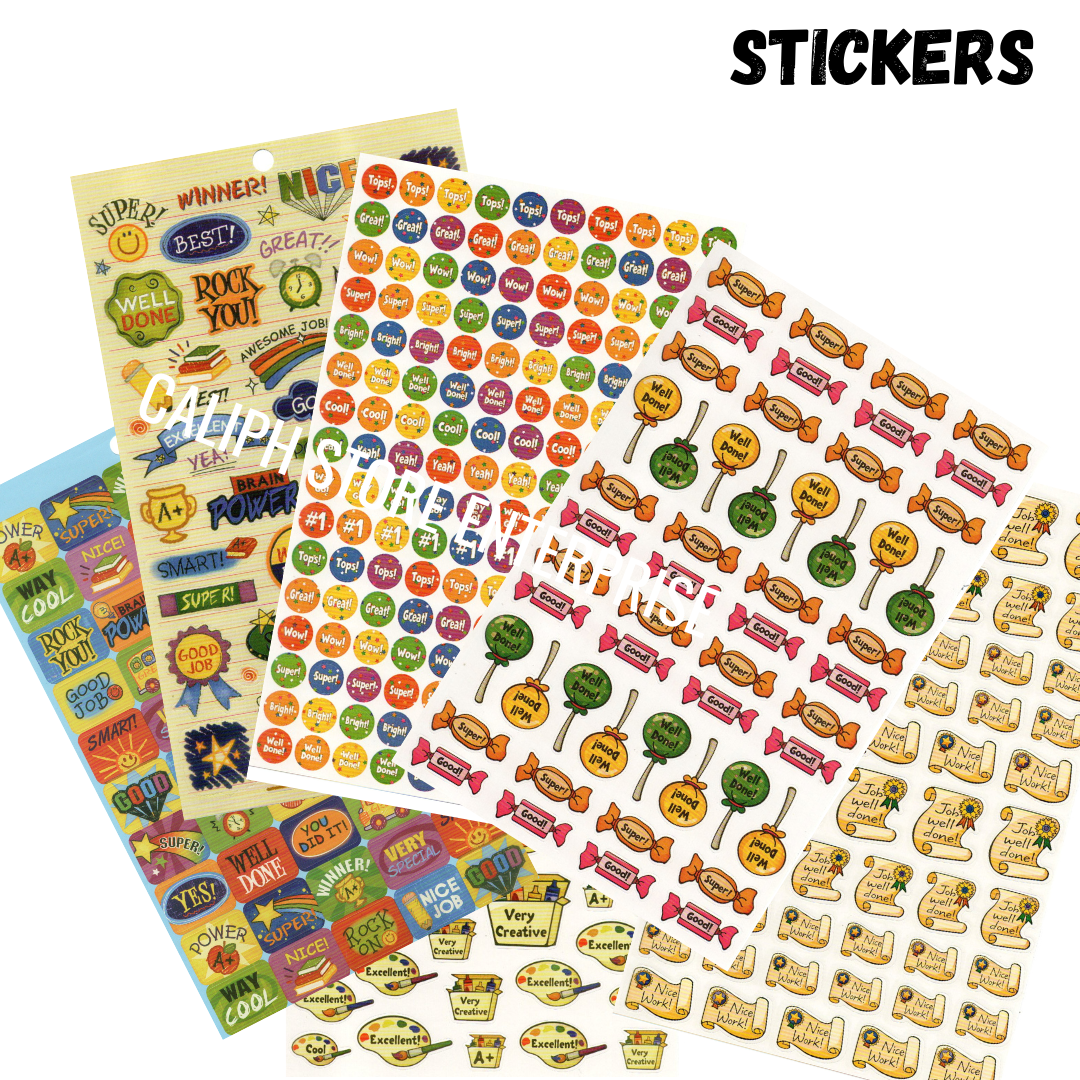 Colourful Reward Stickers Encouragement Stickers For Student Teacher ...