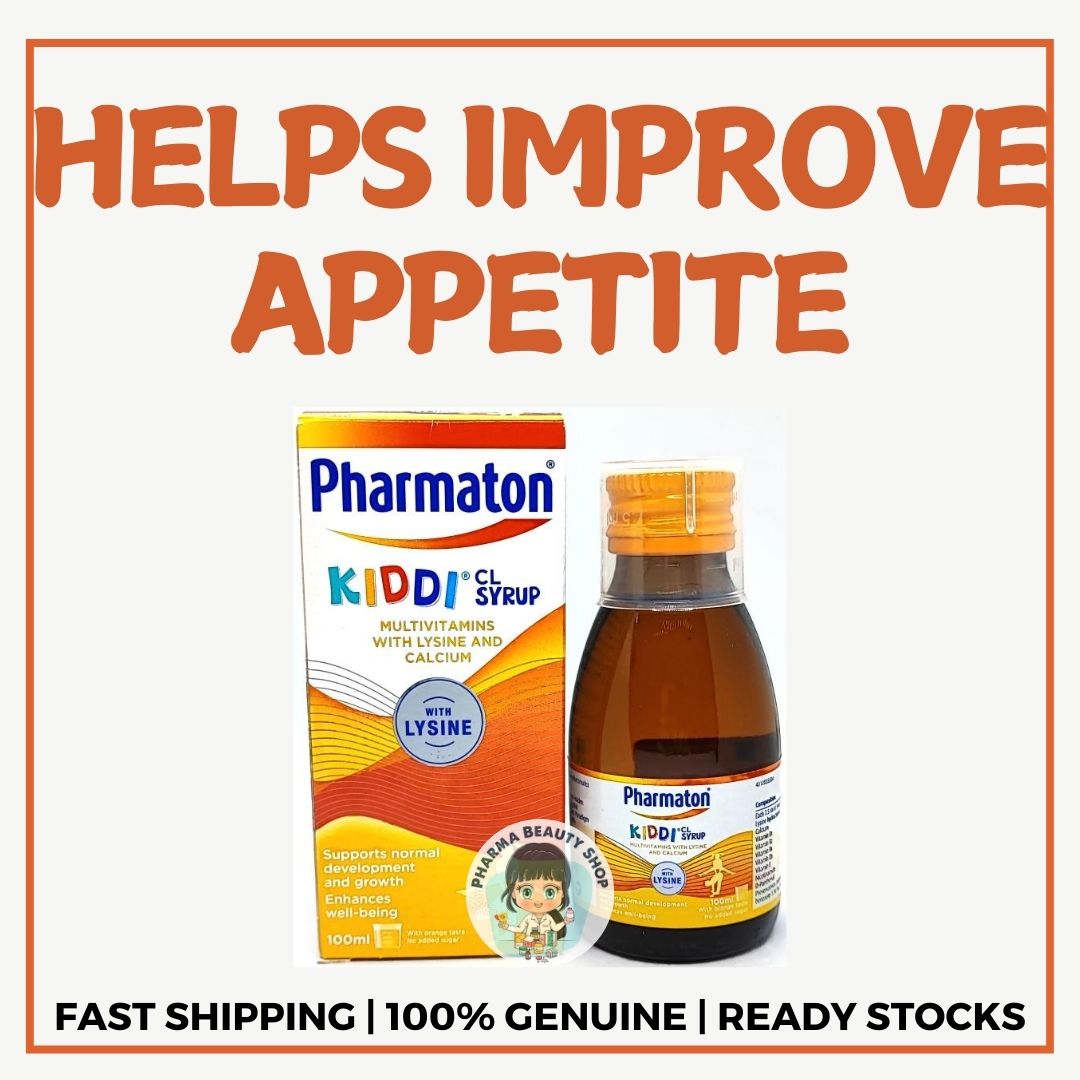 Pharmaton Kiddi CL Syrup(Multivitamin with Lysine & Calcium)-Suitable ...
