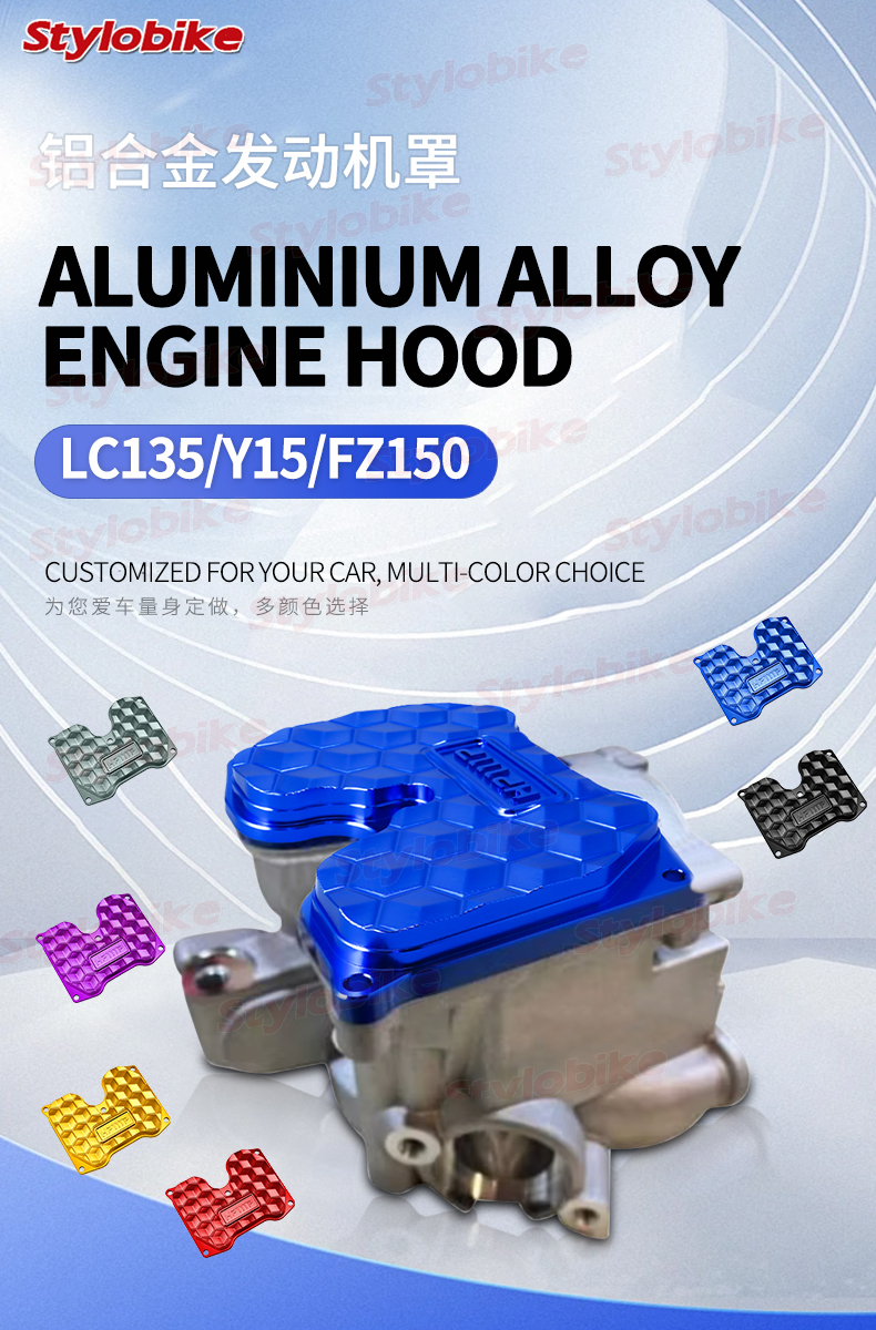 LC135 Y15 V1 V2 FZ150 Yamaha Racing Head Cover CNC Alloy Cylinder Head Cover HPMP New Design ...