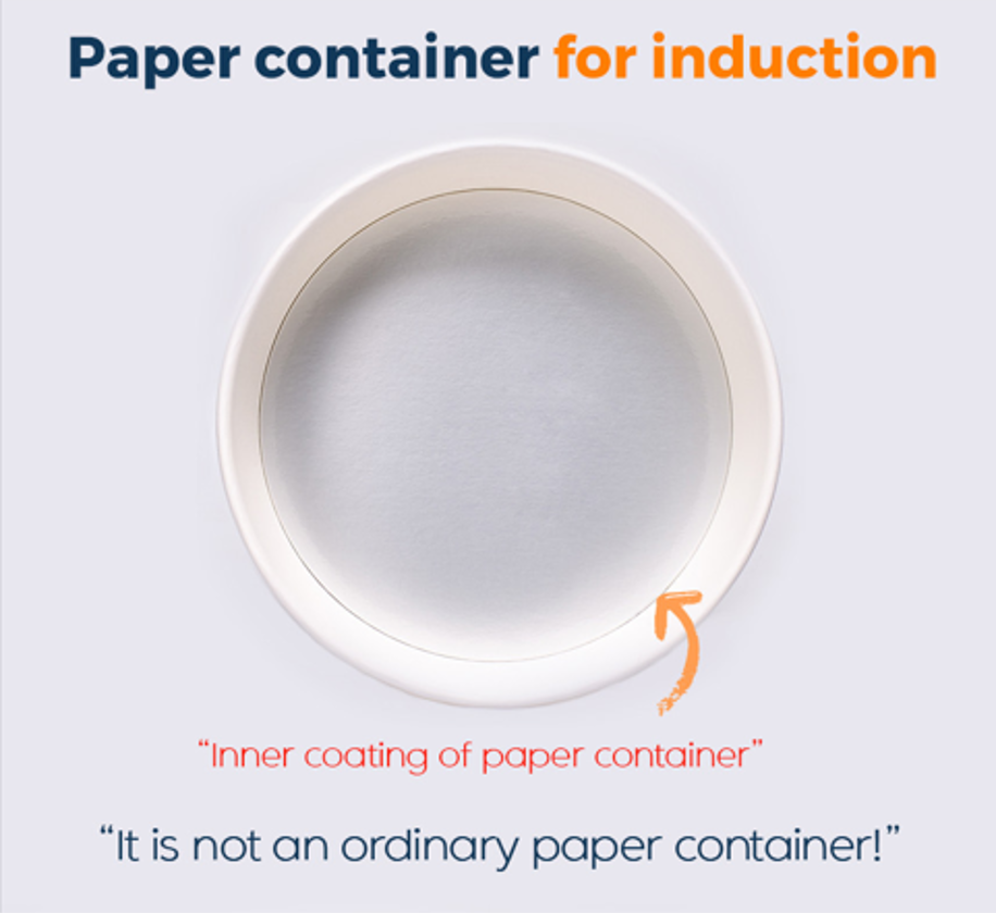 (Bulk) Hauscook 1300cc round disposable induction ramen bowl container ...