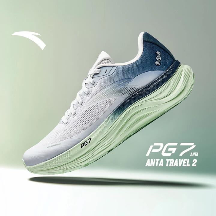 ANTA Men PG7 Travel 2 Running Shoes 1125B5546-8 -Granule Grey /Blue ...
