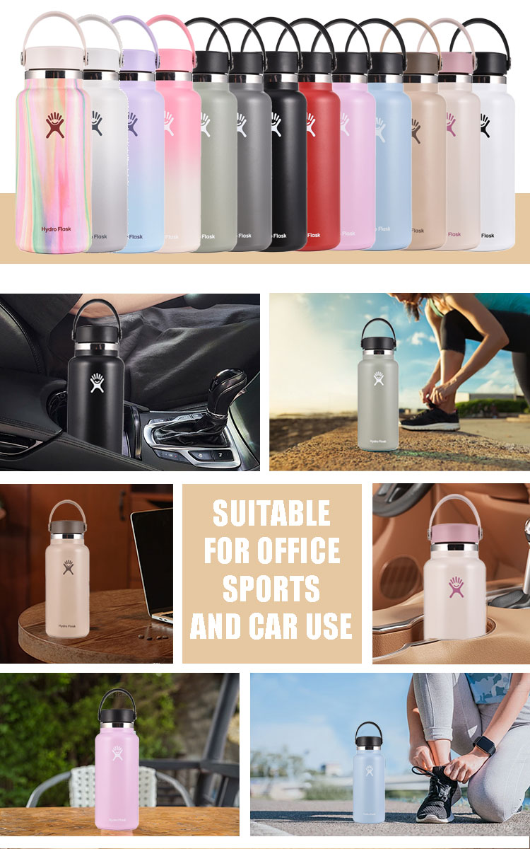 Hydro Flask Botol Termos 500ML/900ML/1200ML Vacuum Insulated Tumbler Keep Cold and Hot 304 ...