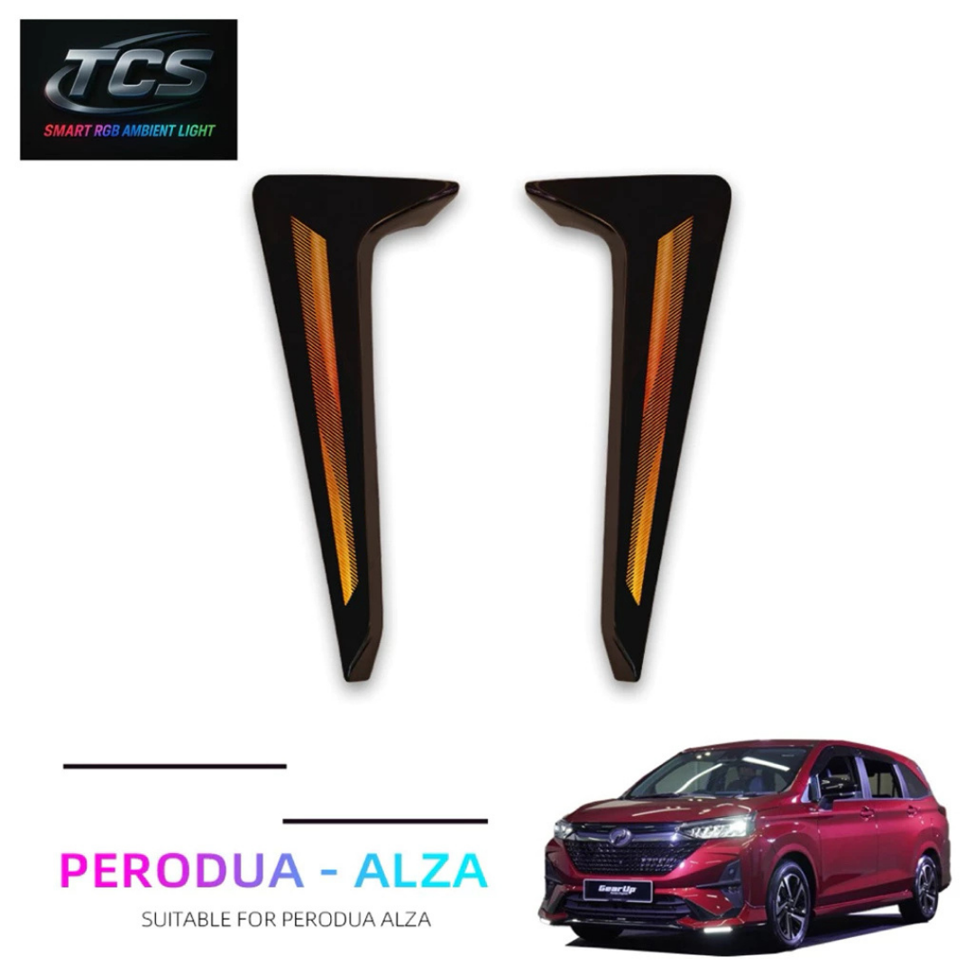 perodua alza 2022-2025+ car smart rgb led light spoiler garnish plug ...