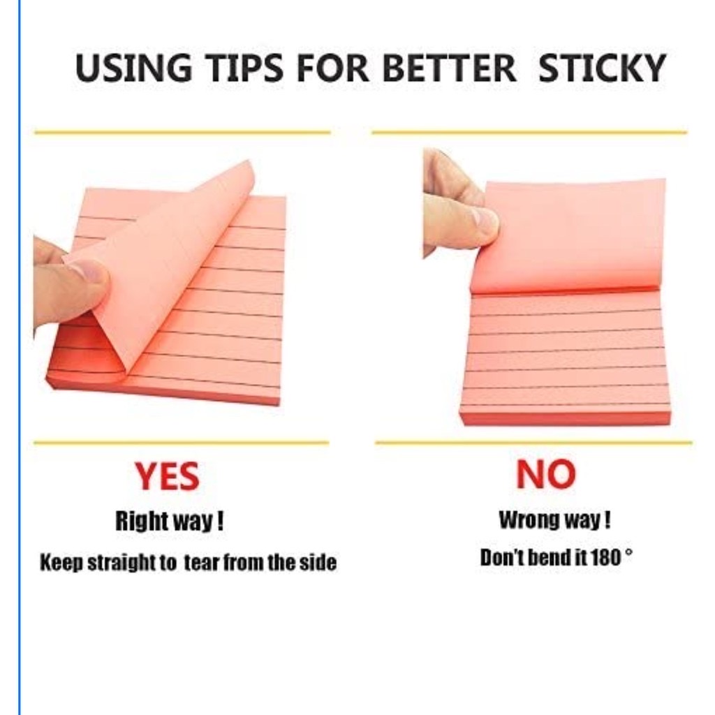 3M Post-It Super Sticky Lined Notes 4" x 3" ( 90's ) | Shopee Philippines
