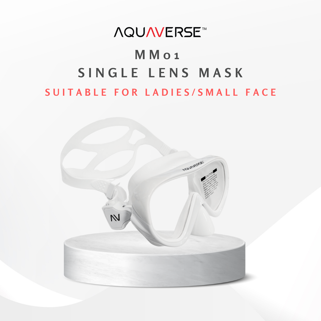 AQUAVERSE Momo Mask MM01 Scuba Diving Mask Snorkeling Mask for Female ...