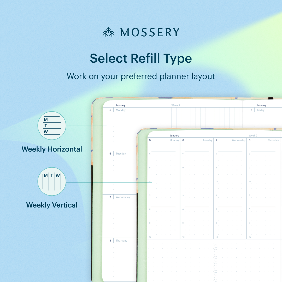 Mossery 2026 Planners Notebook/Schedule Notebook/Planning Notebook ...