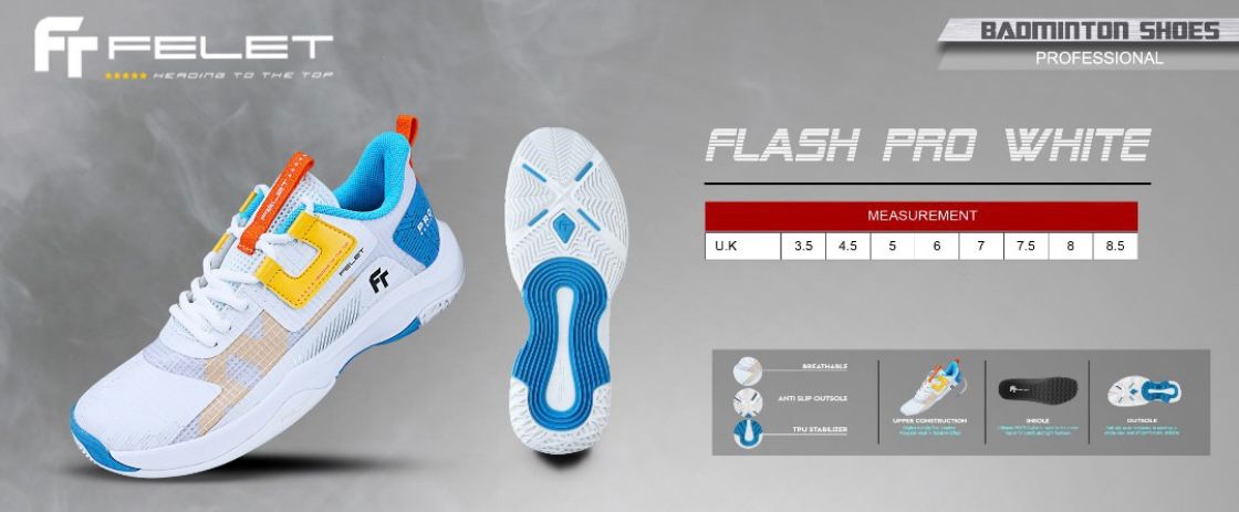 FELET FLASH PRO BADMINTON SHOES INDOOR SHOES | Shopee Philippines