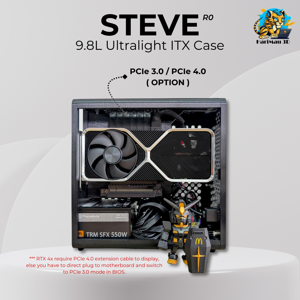 [ STEVE ] ITX Case / Casing ( 9.8L / 887g / SFX or SFX-L / 2K GAMING HOUSE ) | Shopee Philippines