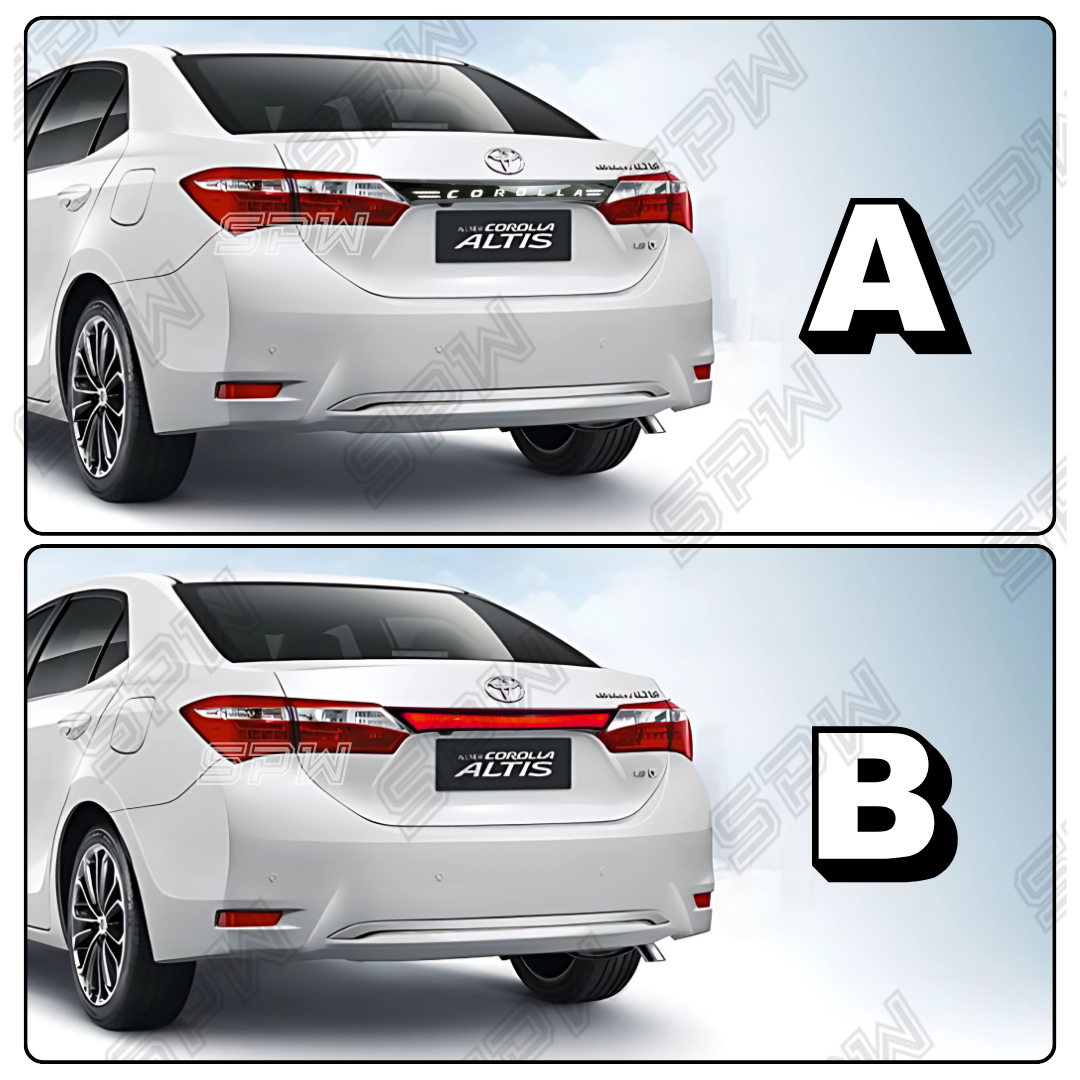 Toyota Corolla Altis 2014-2018 Trunk LED Rear Garnish DRL Daylight ...