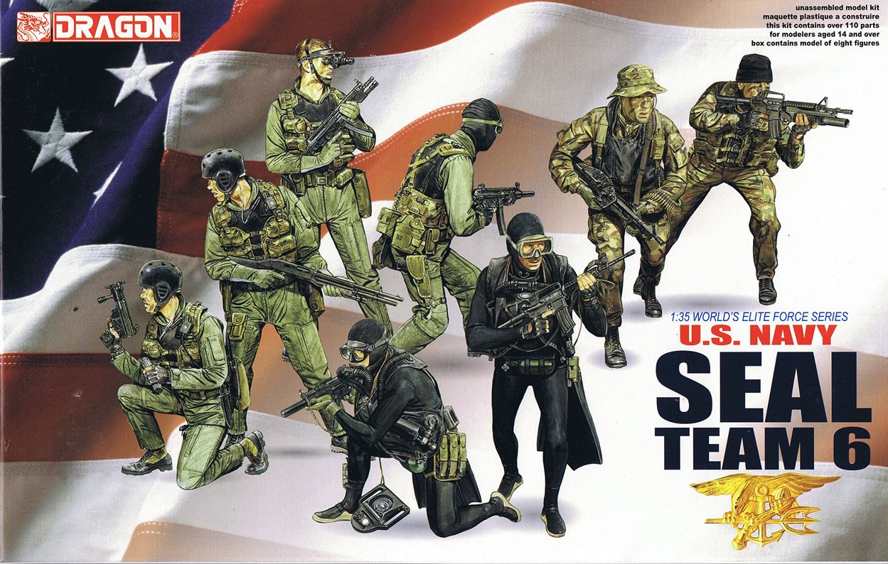 Dragon Model 1/35 U.S Navy Seal Team 6 Figures | Shopee Philippines