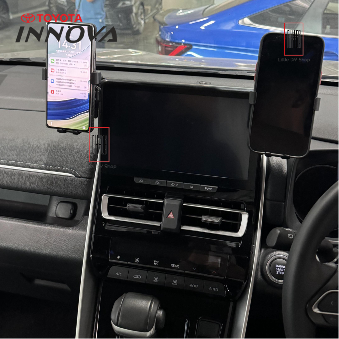 New Toyota Innova Zenix MPV One (1) or Dual (2) Handphone Holder ...