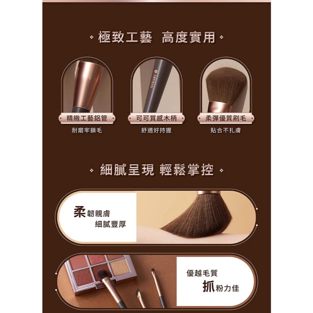 1028 ARTISAN Medium Shading Eyeshadow Brush E23 Soft Blending Brush for ...