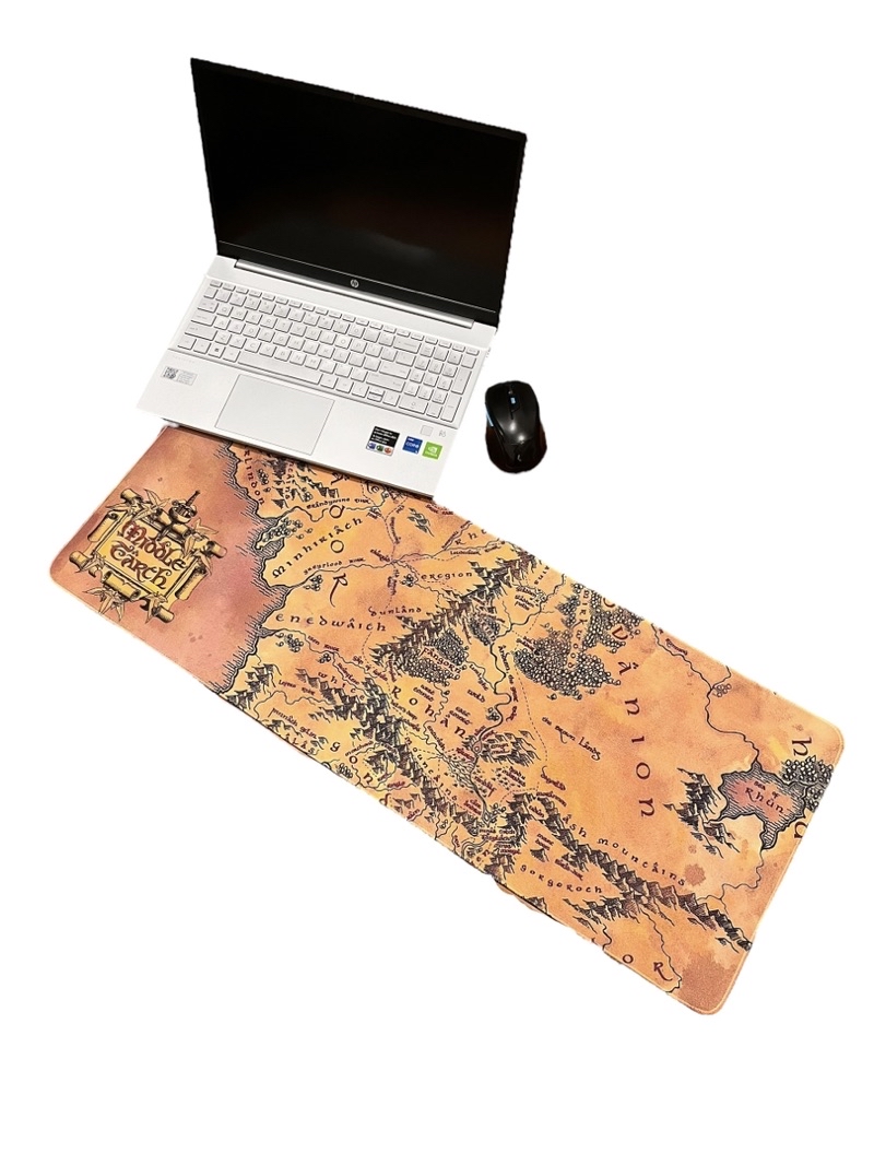 Lord of the Rings Map of Middle Earth 80CM Gaming Mouse Pad | Shopee ...
