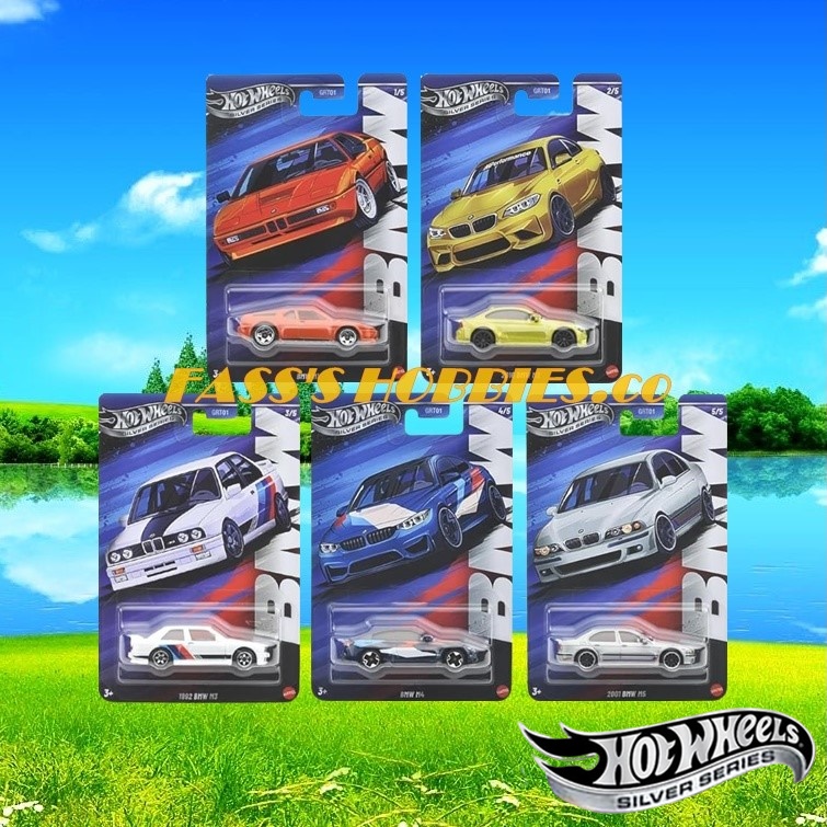 HOT WHEELSTM 2025 SILVER SERIES BMW M SERIES BMW M1 16' BMW M2 92' BMW ...
