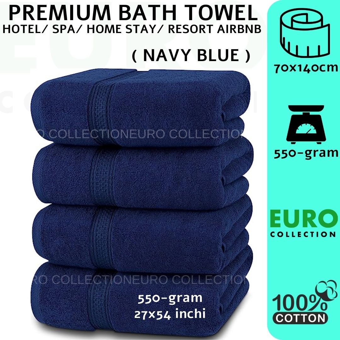 Hotel Grey Bath Towel 100% Cotton Big Towel 70cm x140cm 500-650GSM ...
