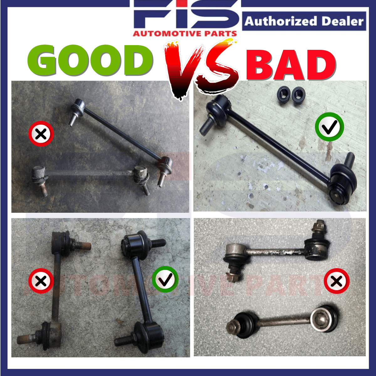 FIS Stabilizer Absorber Suspension Link Front Toyota Corolla AE101 ...