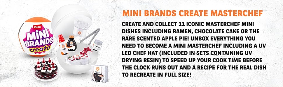 Zuru Mini Brands Create MasterChef Series 5 Surprise Mystery Blind Box ...