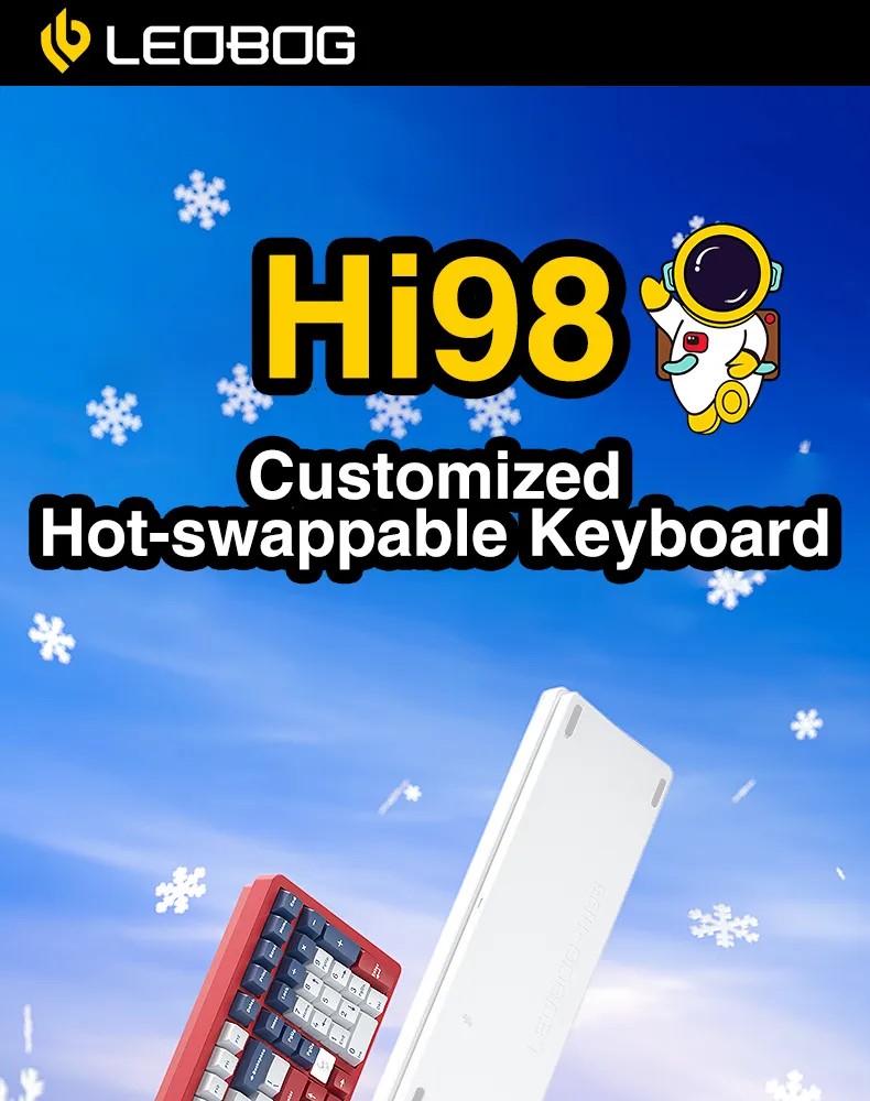 LEOBOG Hi98 Mechanical Keyboard 101 Keys Customized Hot-swappable ...
