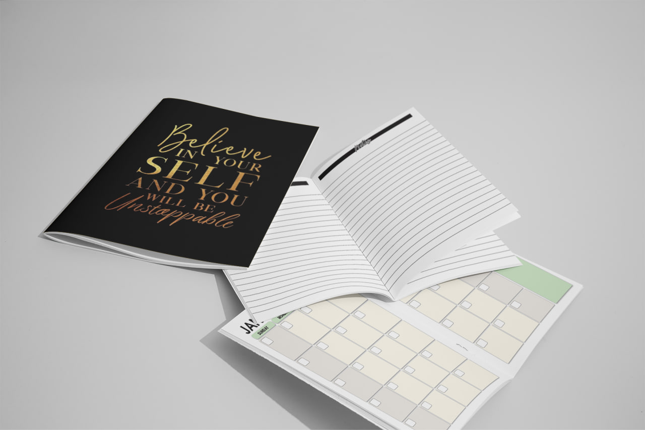A6 Mini Planner Yearly Jan-Dec Pocket Saiz Diary Buku Nota kecil ...