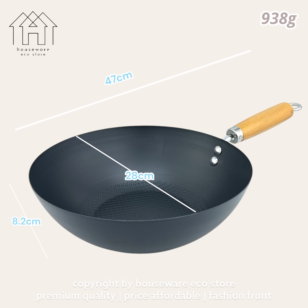 Japanese Iron Pan Household Wok Non-Stick Pan Uncoated Flat Bottom Frying Pan Sauce Pan Soup Pot ...