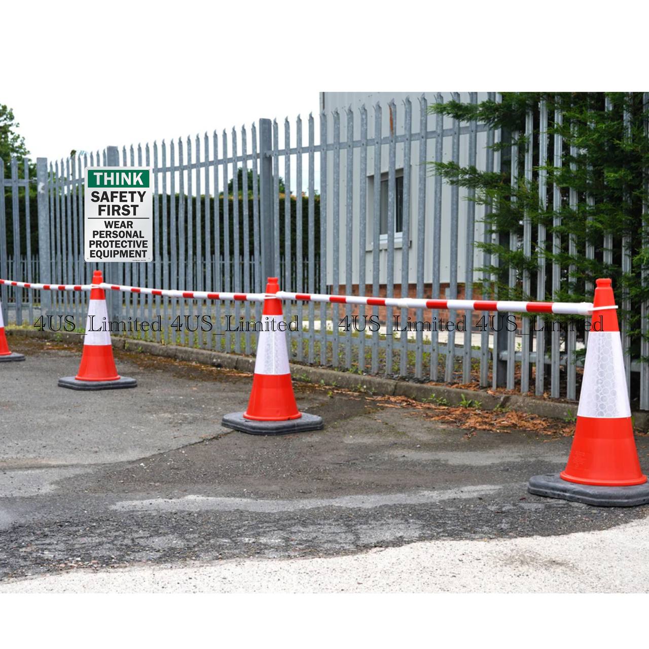 NIETZ Expandable Retractable Cone Bar Traffic Safety Cone Bar Barrier 2 ...