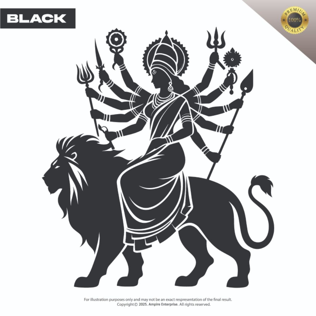 Goddess DURGA Design Premium Quality Vinyl Sticker | Shopee Philippines
