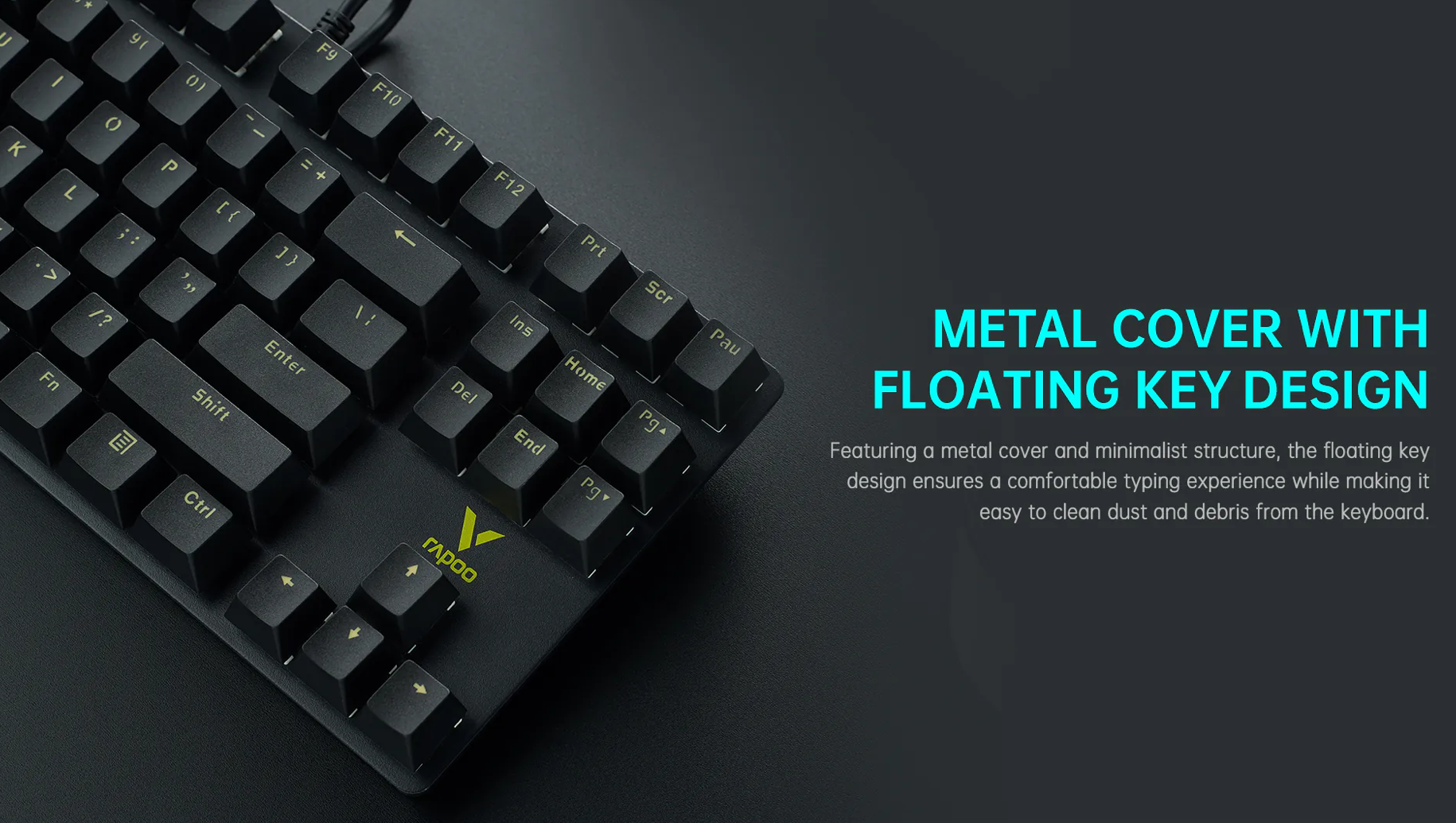 Rapoo V500 Alloy Mechanical Gaming Keyboard Red Switch | Shopee Philippines