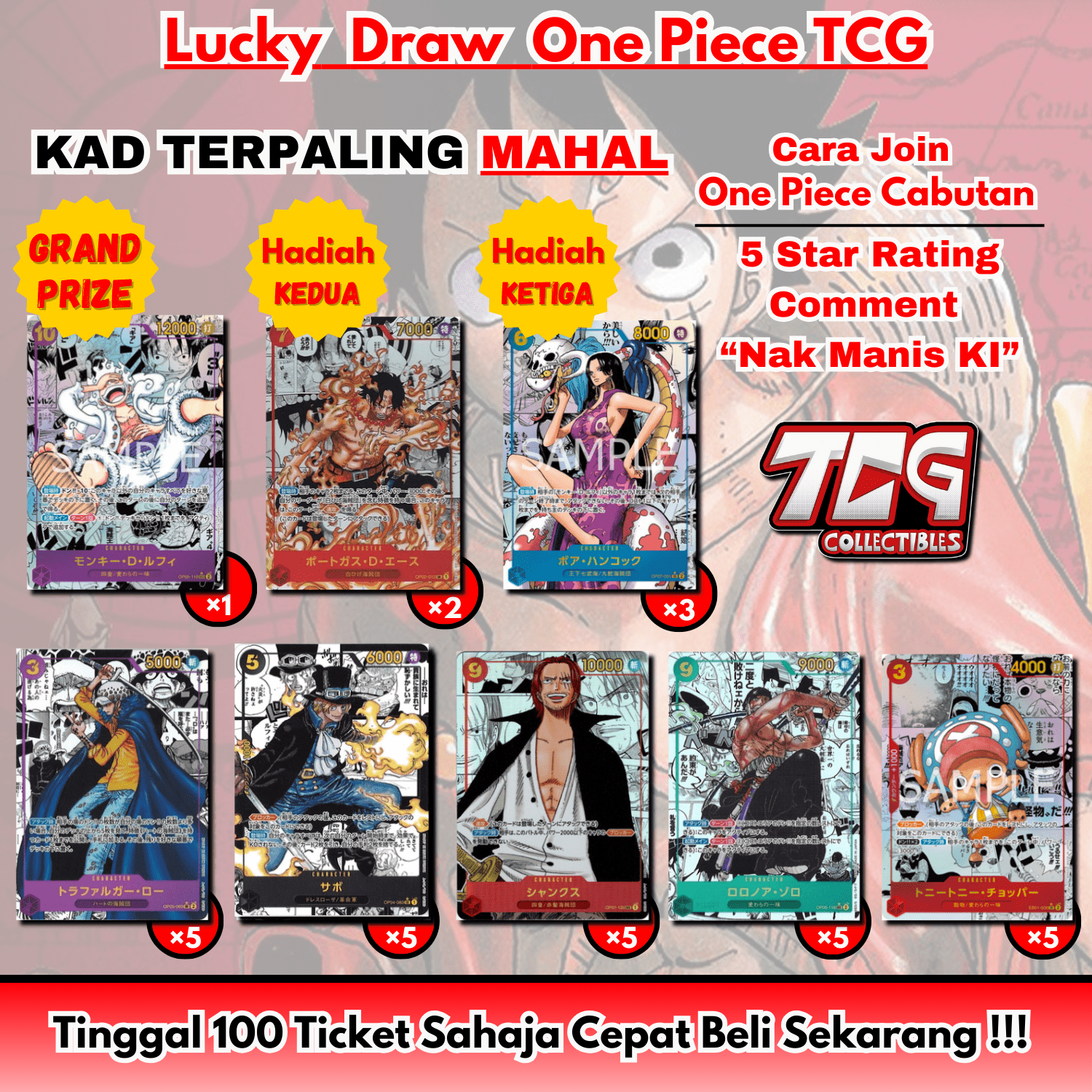 One Piece TCG Card Live RUC Card Bandai OP05 , Open From Booster Box ...