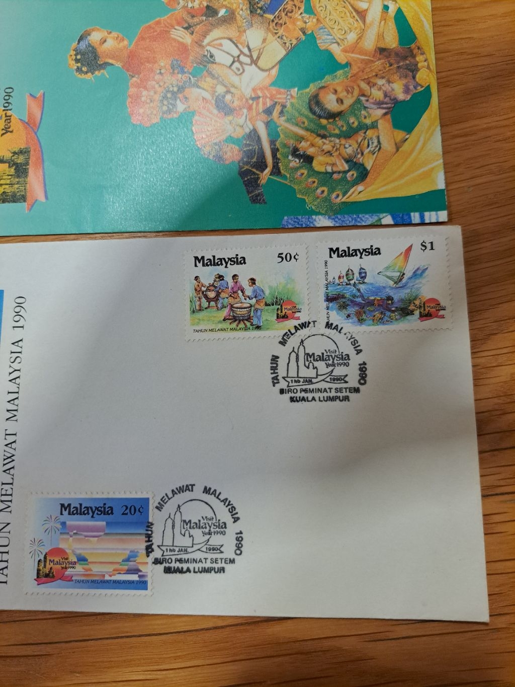 1990 Sampul Surat Hari Pertama Tahun Melawat Visit First Day Cover FDC ...