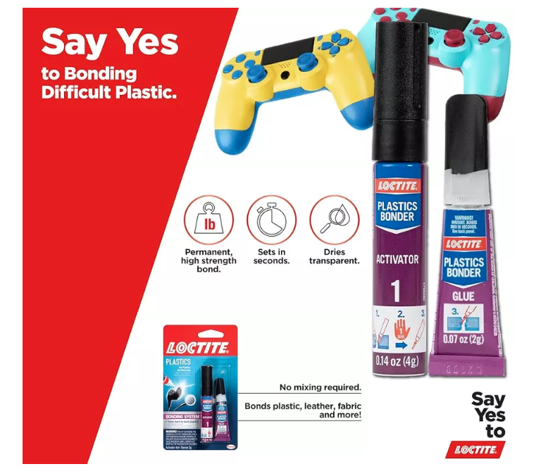 Loctite Vinyl, Fabric and Plastic Epoxy Plastic Bonder Bonding System ...