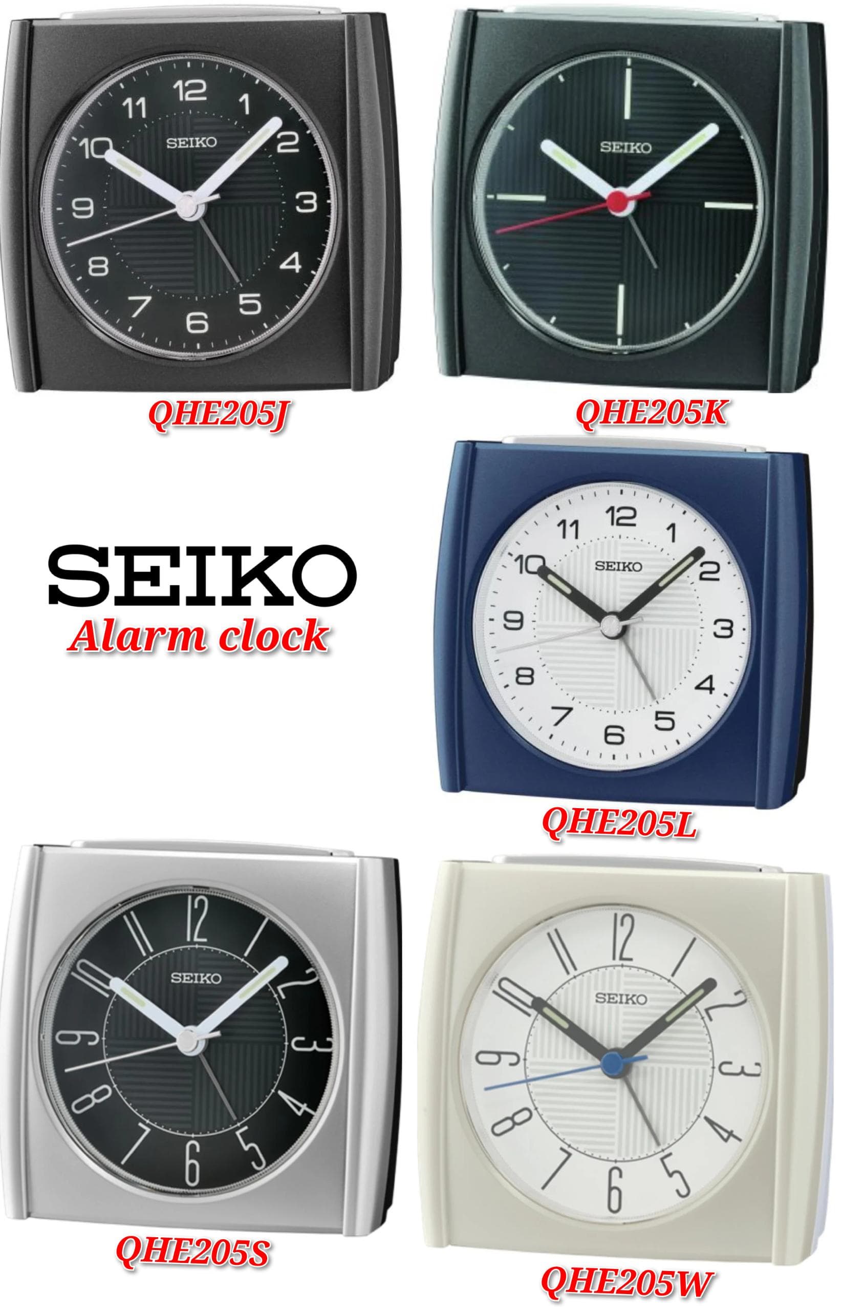 Seiko Clocks Bedside Alarm Clock QHE205 | Shopee Philippines