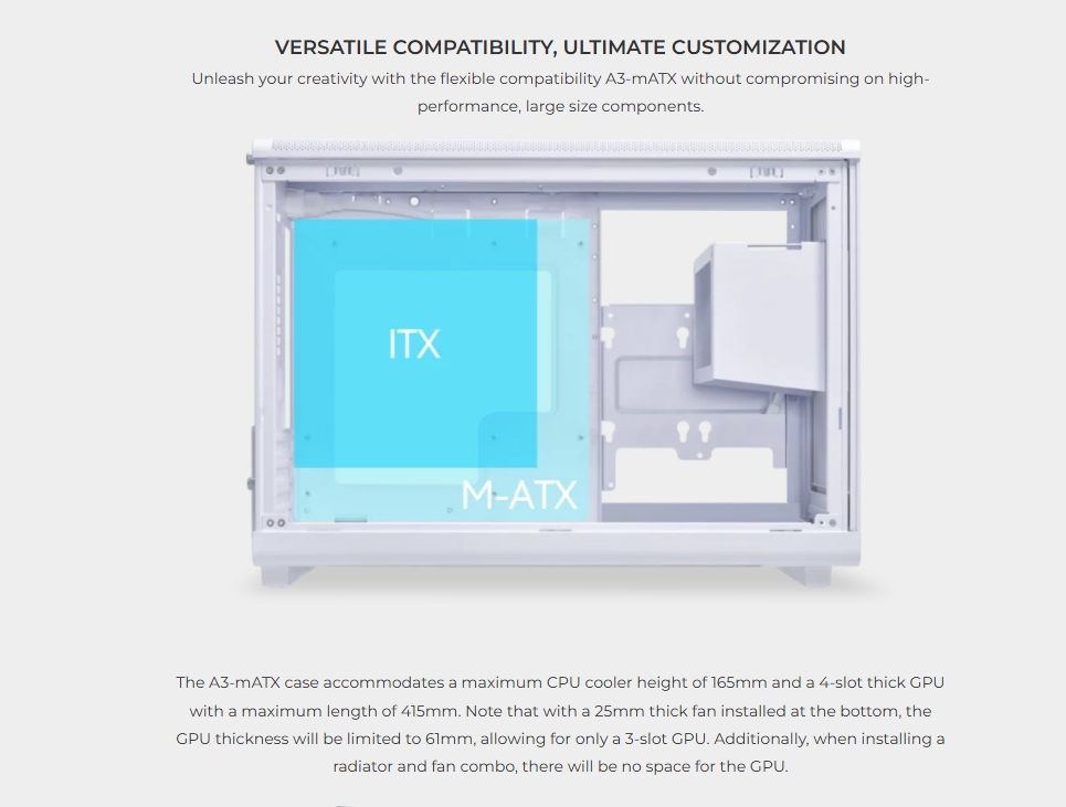 LIAN LI A3 MICRO-ATX PC CASE - BLACK / WHITE / WOOD MATX CASING LIANLI ...