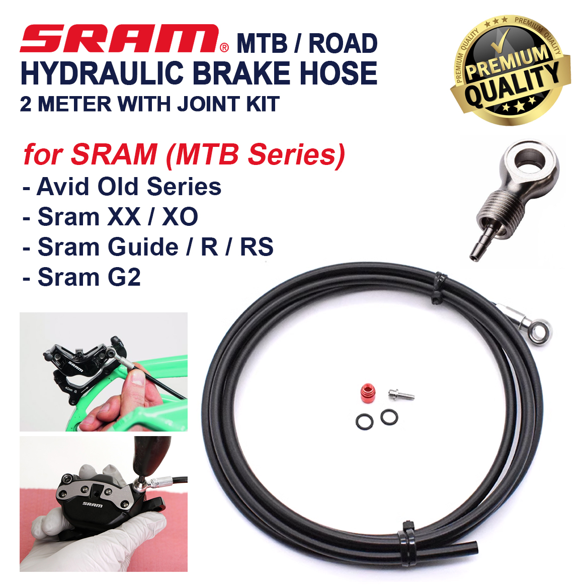 SRAM Avid Hydraulic Brake Cable Hose Set for Roadbike Sram Red Force ...