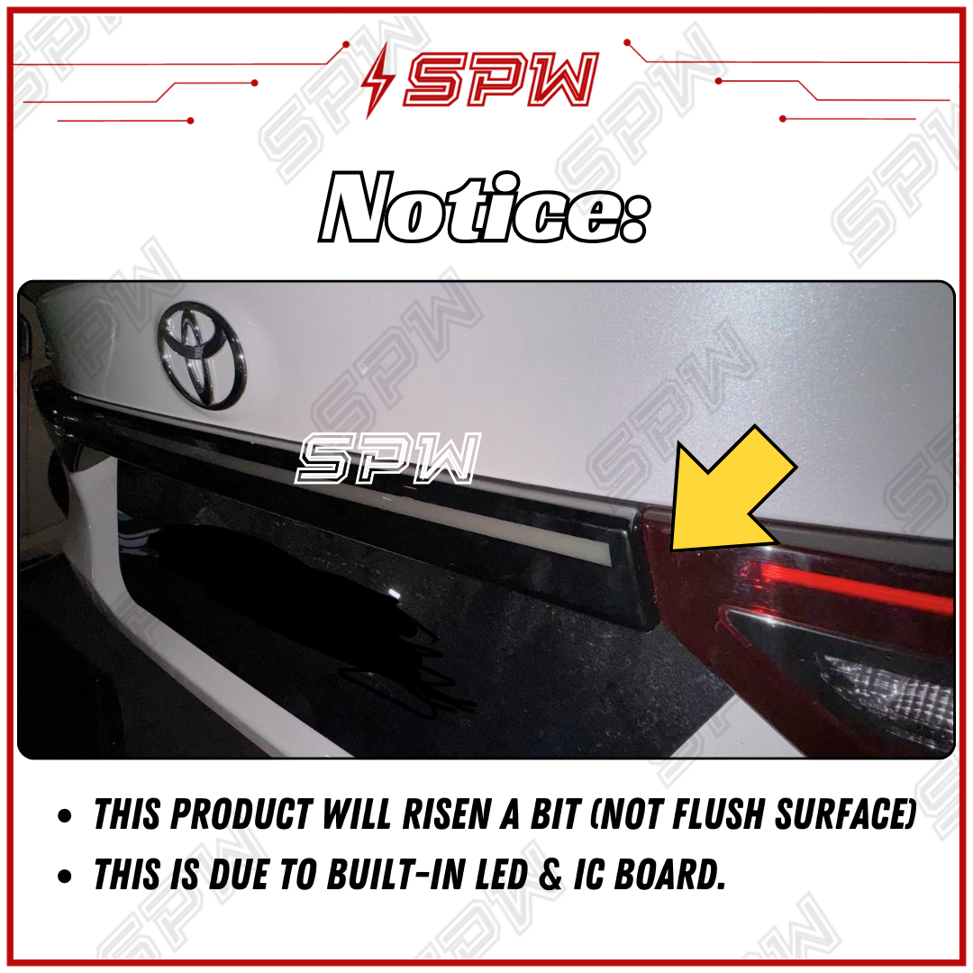 Toyota Vios 2023-2025 V1 Rear Garnish LED Trunk LED Tail Lamp Tail ...