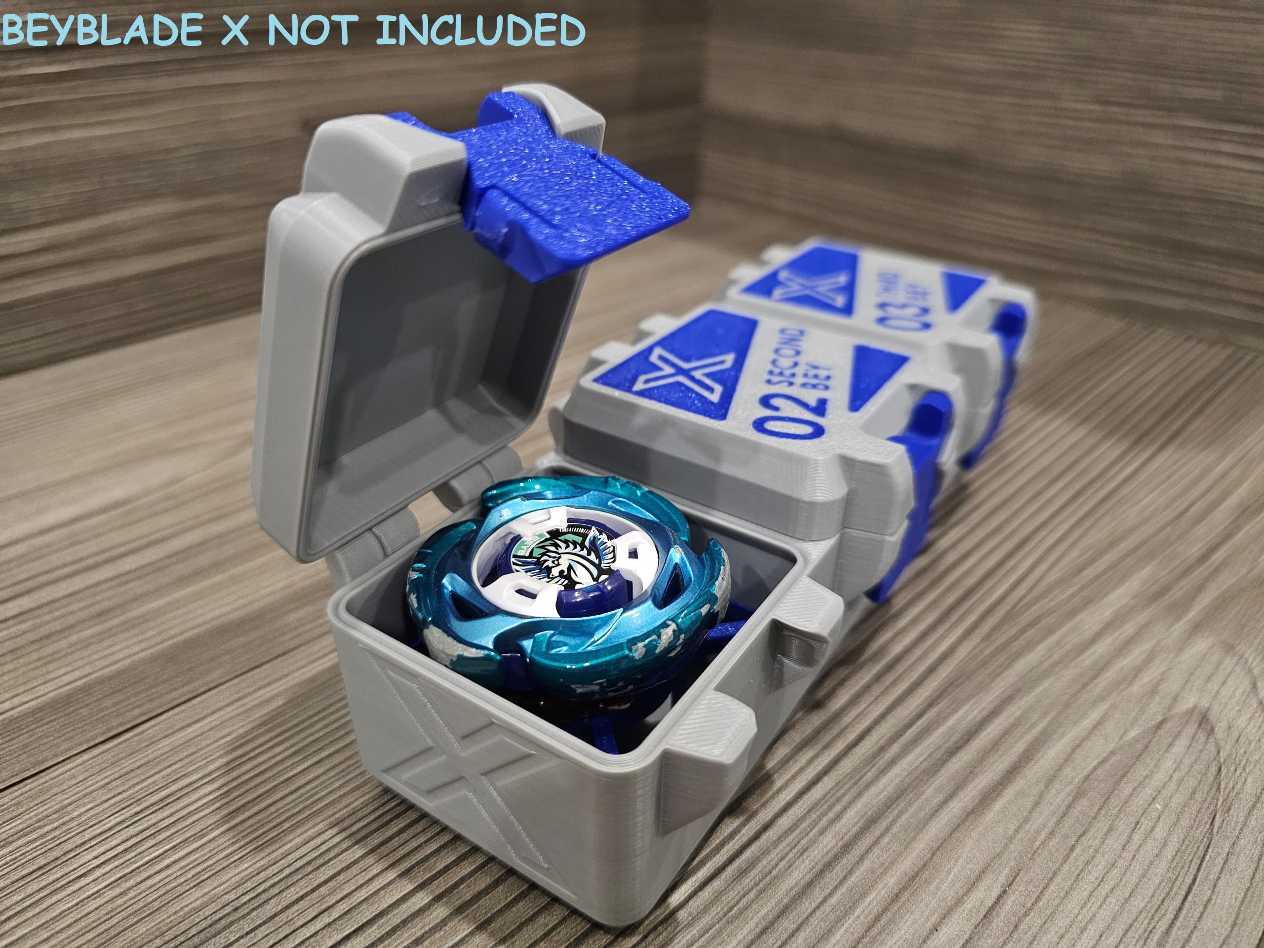 Beyblade X 3on3 Deck Case Display Acrylic Box with Stand Dustproof ...