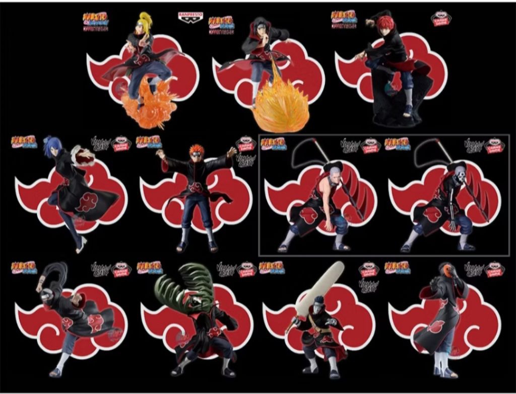 Banpresto Naruto Akatsuki-Vibration Star/Effectreme itachi,sasori,tobi ...