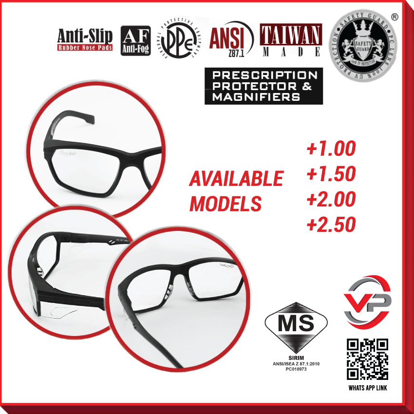 SAFETY GUARD S-213 RD Cermin Mata Membaca utk Rabun Reading ...