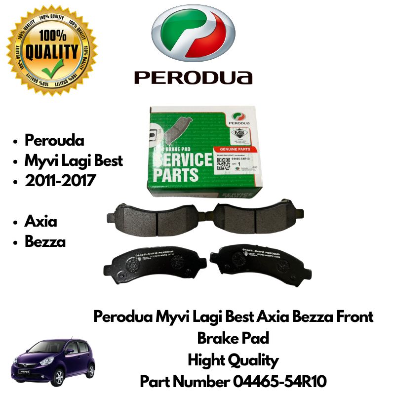 Perodua Myvi Lagi Best Axia Bezza Front Brake Pad Hight Quality 04465 ...