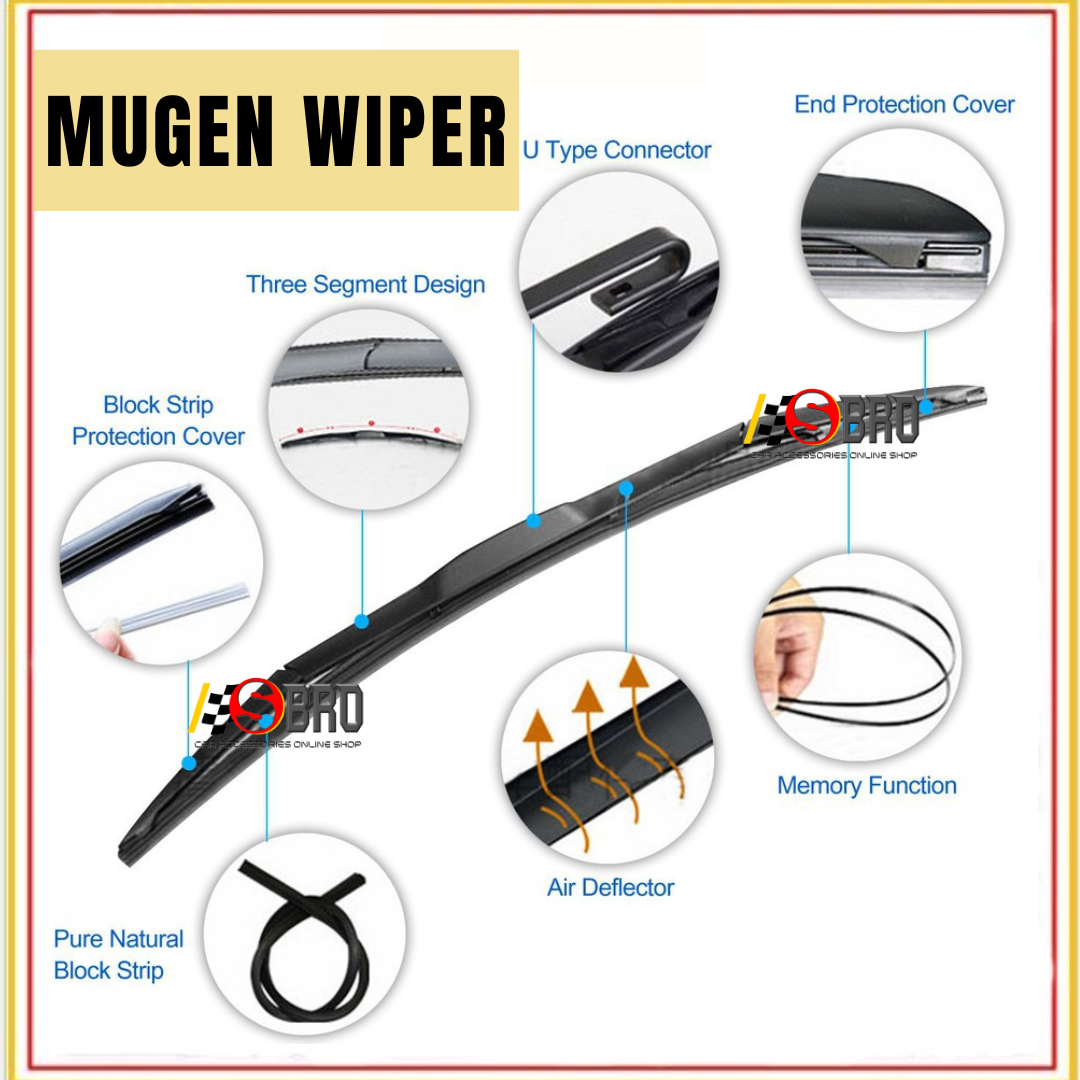 Perodua Myvi 2012-2017 SE/LAGI BEST/ICON 3 Section Wiper Silicone Wiper ...