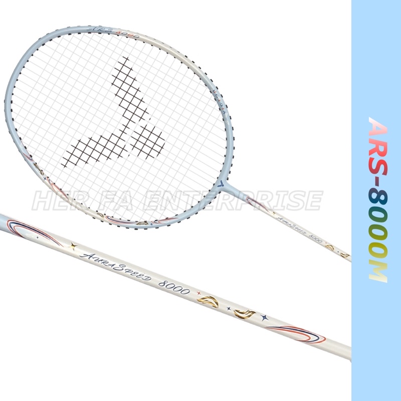 VICTOR Auraspeed 8000 4U & 5U Badminton Racket FREECORE ARS-8000R ARS ...