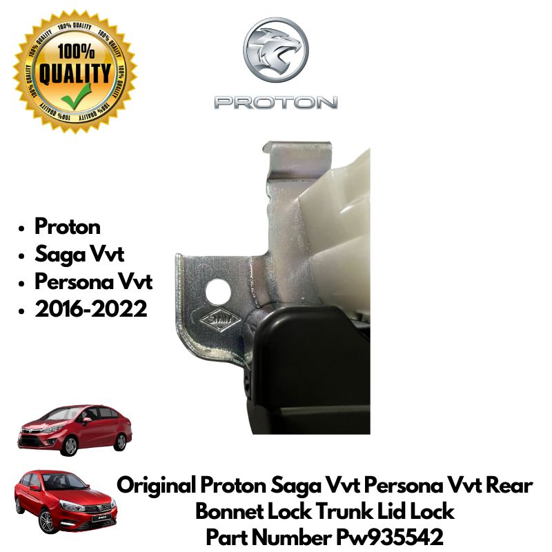 Proton Saga Vvt Persona Vvt Rear Bonnet Lock Trunk Lid Lock Pw935542 ...