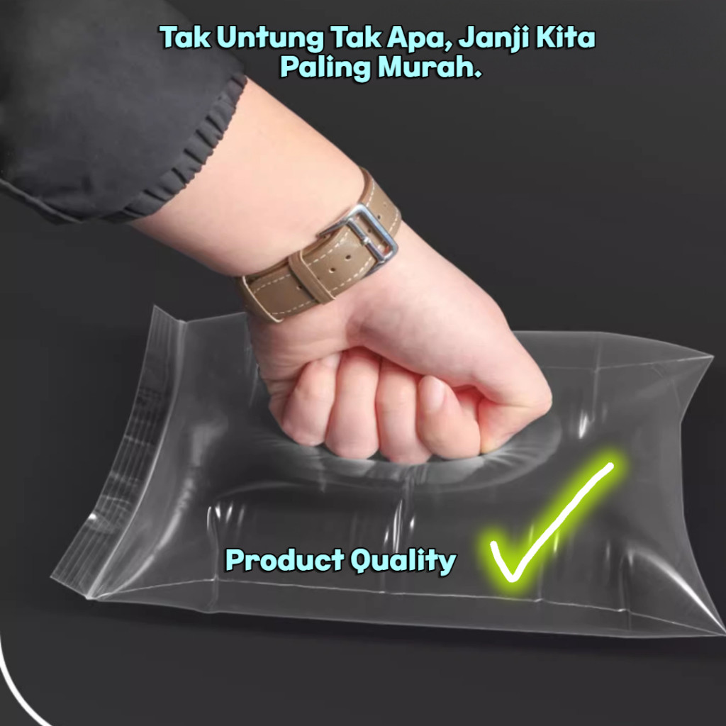 HARGA KILANG 0.08mm 100pcs Plastic Zipper Bag/Transparent Ziplock Bag ...
