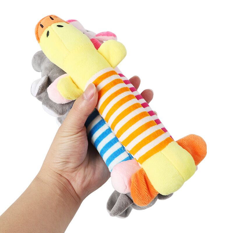 Long Body Animal Squeaker Soft Pet Toy Pillow For Dog Cat Mainan Kucing ...