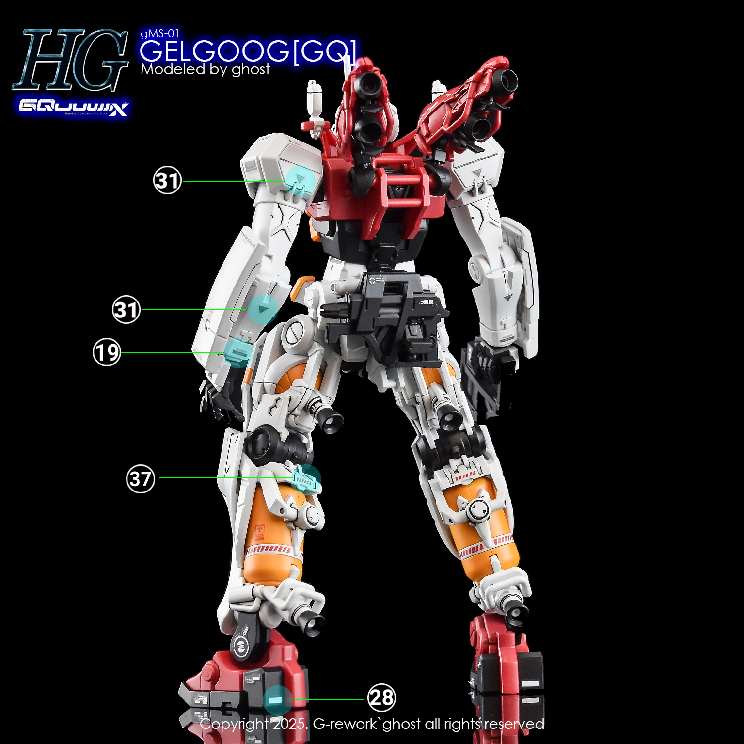 G-Rework [HG] [GQX] Gelgoog (Water slide decal) | Shopee Philippines